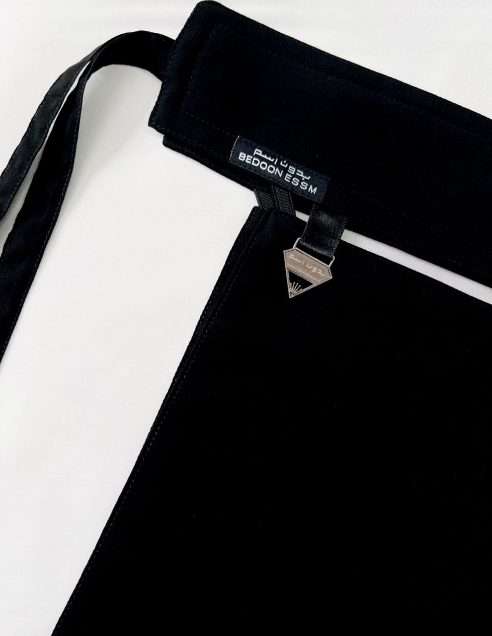 Saudi black niqab - silver triangle crown – Koko Nakab